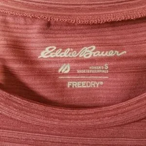 Eddie Bauer | Tops | Eddie Bauer Free Dry Short Sleeved Ruched Tshirt ...